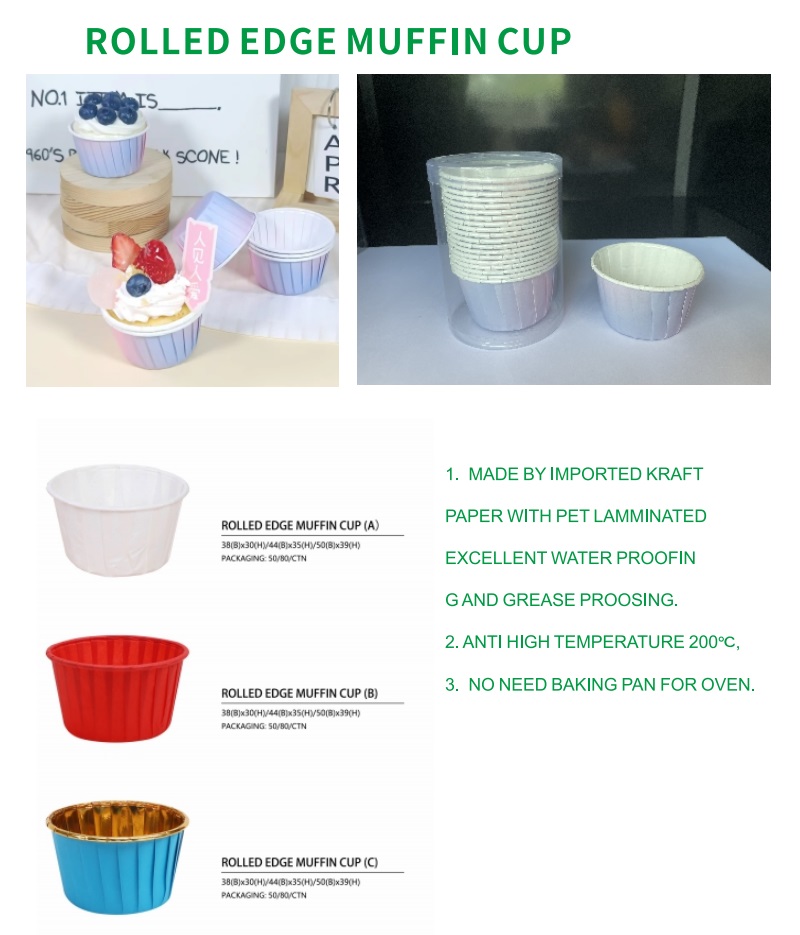 Rolled Edge Muffin Cup